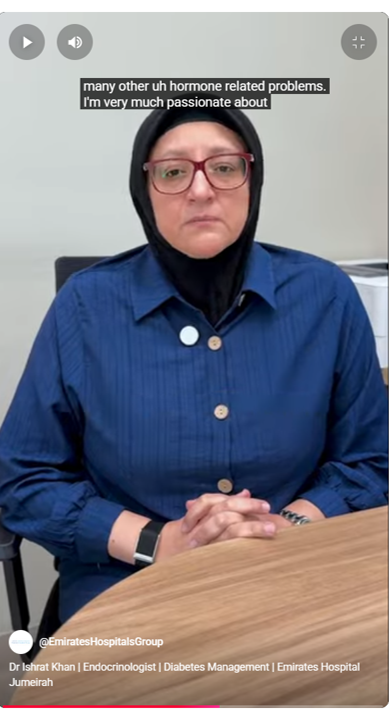 Best Endocrinologist in Dubai | Dr Ishrat Khan